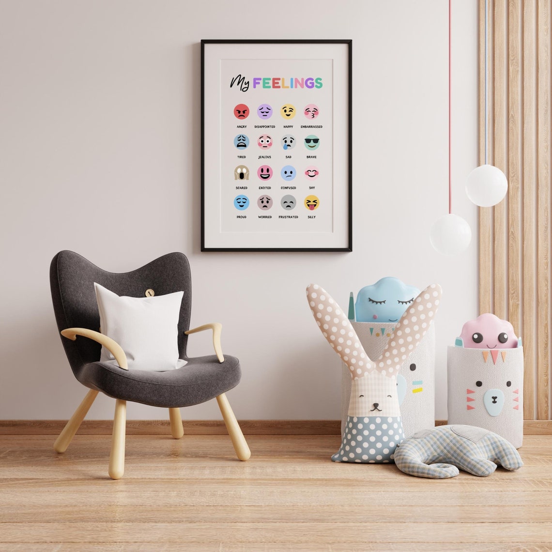 Calm Down Corner Poster, Emotions & Feelings Printable Wall Art Decor ...