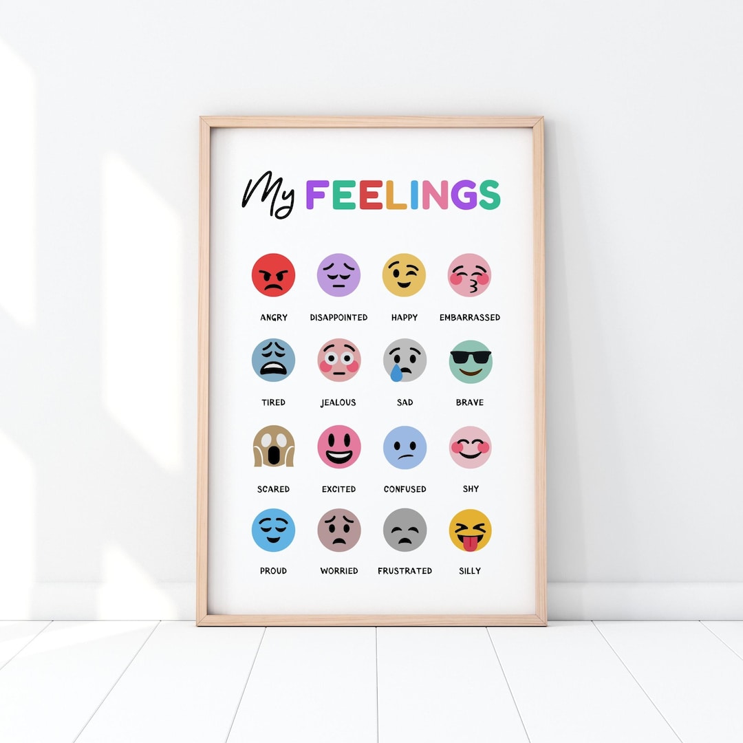 Calm Down Corner Poster, Emotions & Feelings Printable Wall Art Decor ...