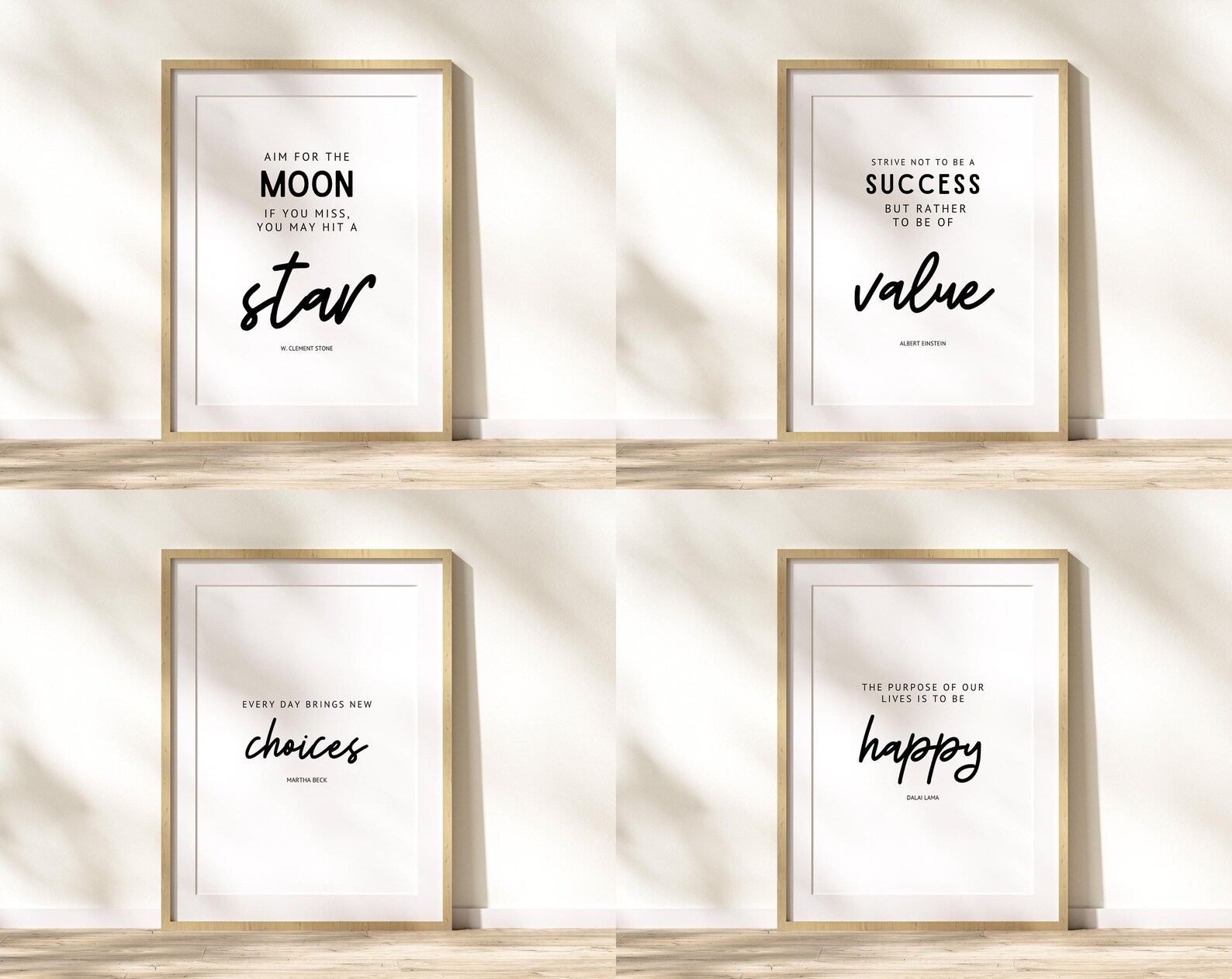 20 Motivational Quote Posters, Motivational Wall Art, Perfect for All ...