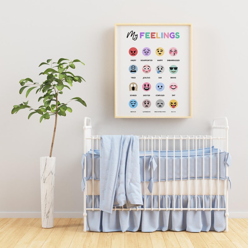 Calm Down Corner Poster, Emotions & Feelings Printable Wall Art Decor ...