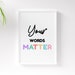 Speech Therapy Decor, Every Voice is Valued Here Speech Therapy Poster ...