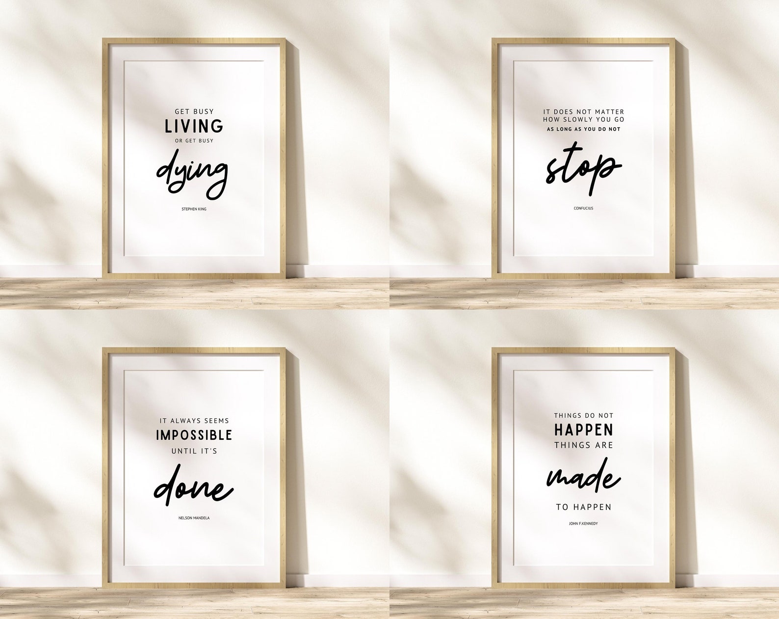 20 Motivational Quote Posters, Motivational Wall Art, Perfect for All ...