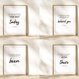 20 Motivational Quote Posters, Motivational Wall Art, Perfect for All ...