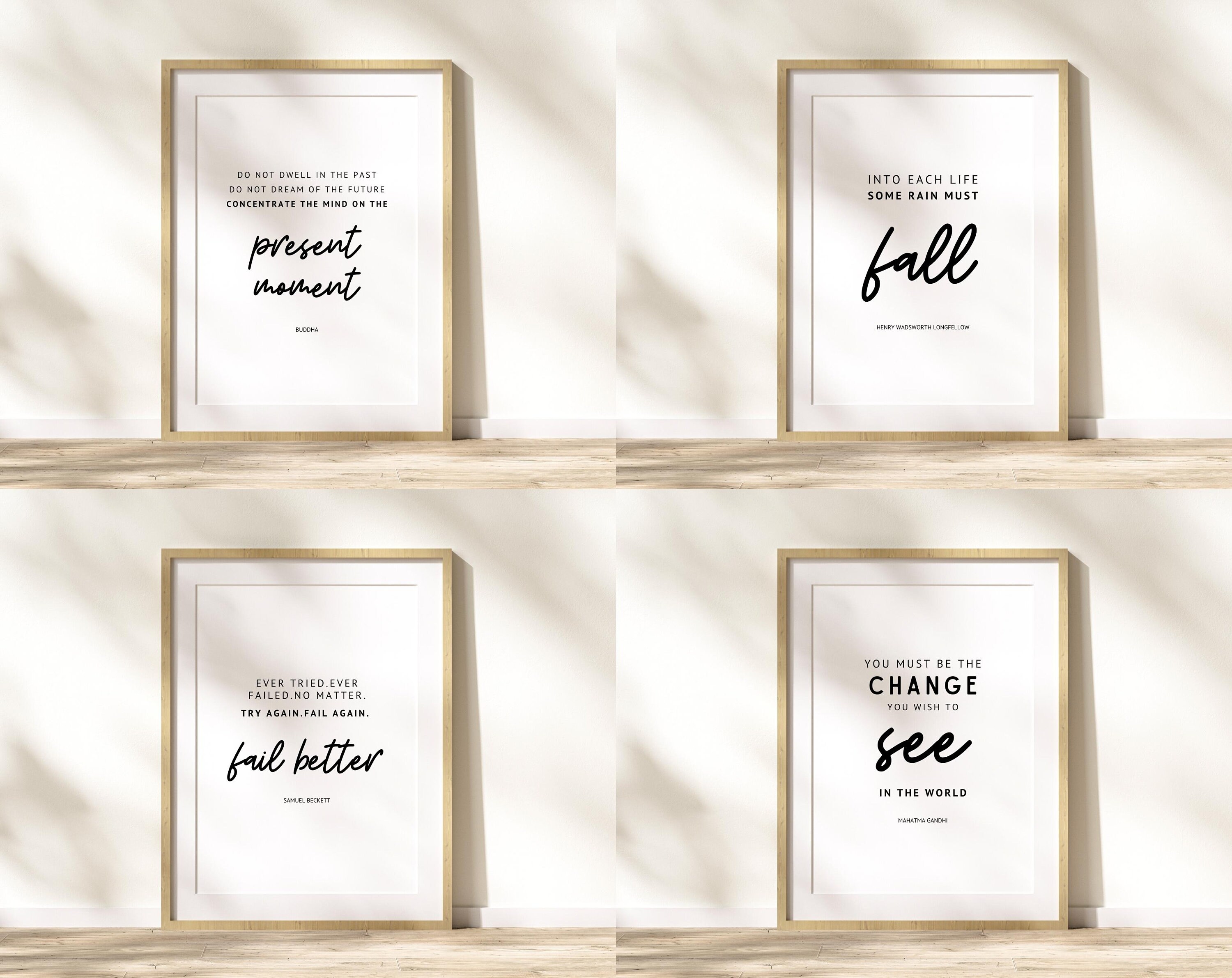20 Motivational Quote Posters, Motivational Wall Art, Perfect for All ...