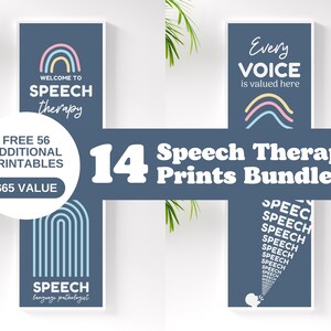 Set of 14 Speech Therapy Poster for Speech Therapy Decor - Etsy