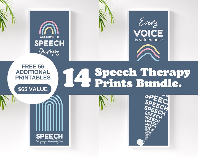 Set of 14 Speech Therapy Poster for Speech Therapy Decor - Etsy