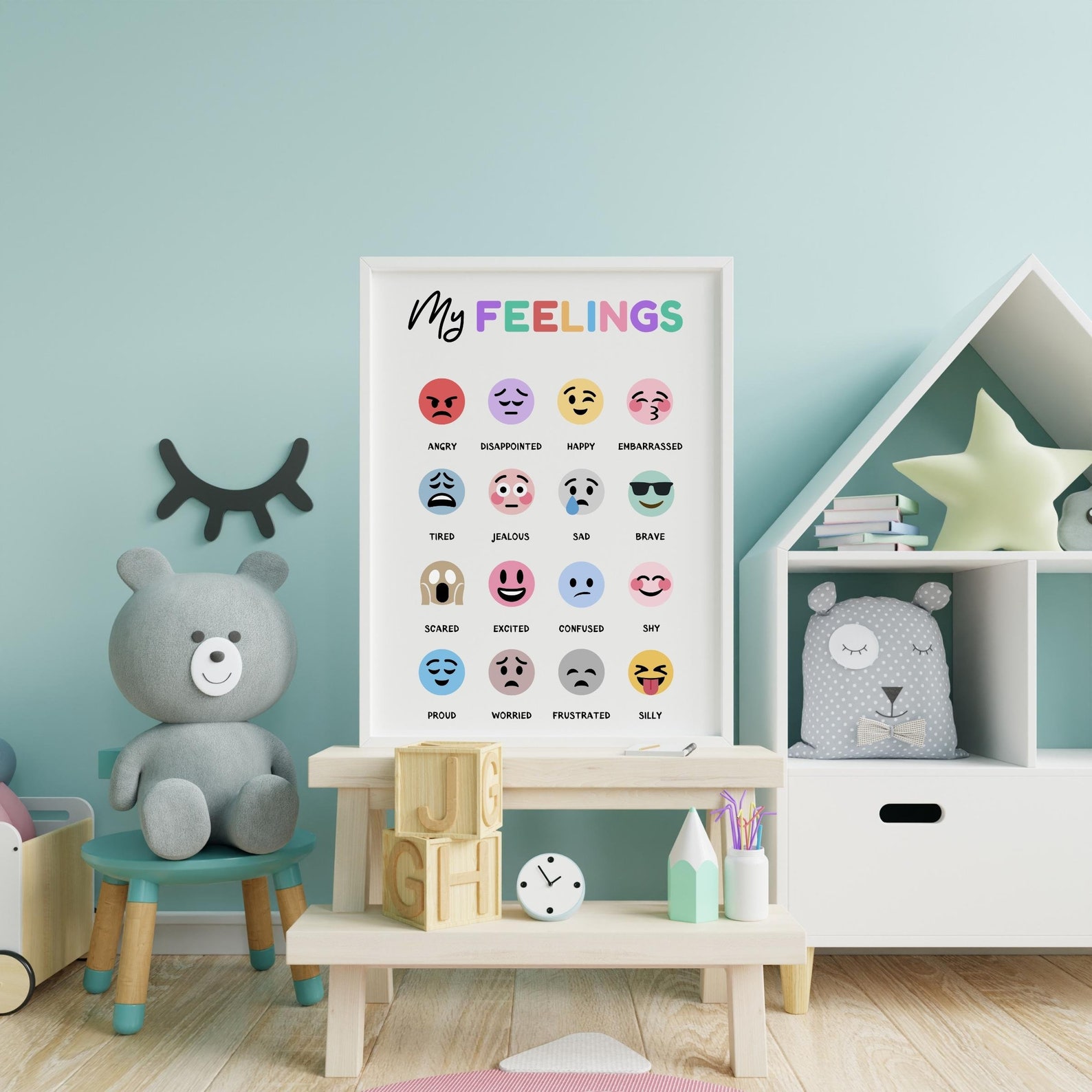 Calm Down Corner Poster Emotions & Feelings Printable Wall - Etsy