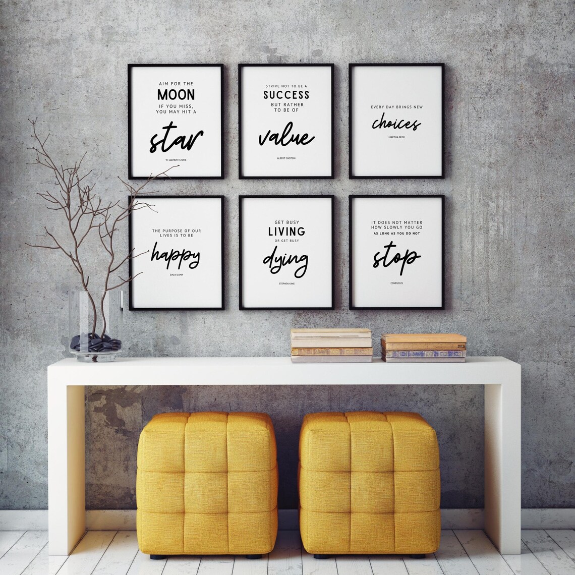 20 Motivational Quote Posters Motivational Wall Art Perfect - Etsy