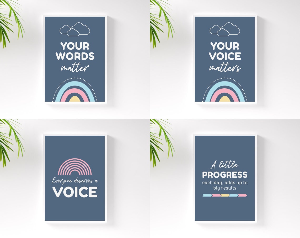 Set of 14 Speech Therapy Poster for Speech Therapy Decor - Etsy