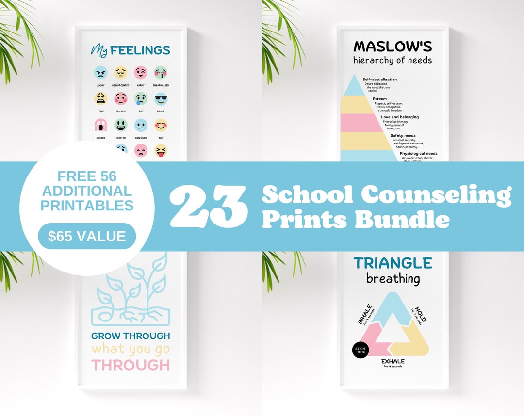 23 School Counseling Posters, School Counseling Office Decor ...