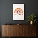 Let's Talk Poster Boho Calming Color for Speech Therapy - Etsy