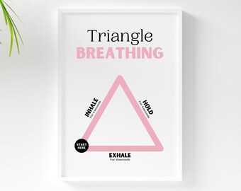 Set of 5 Breathing Techniques Poster for Therapy Office Decor - Etsy