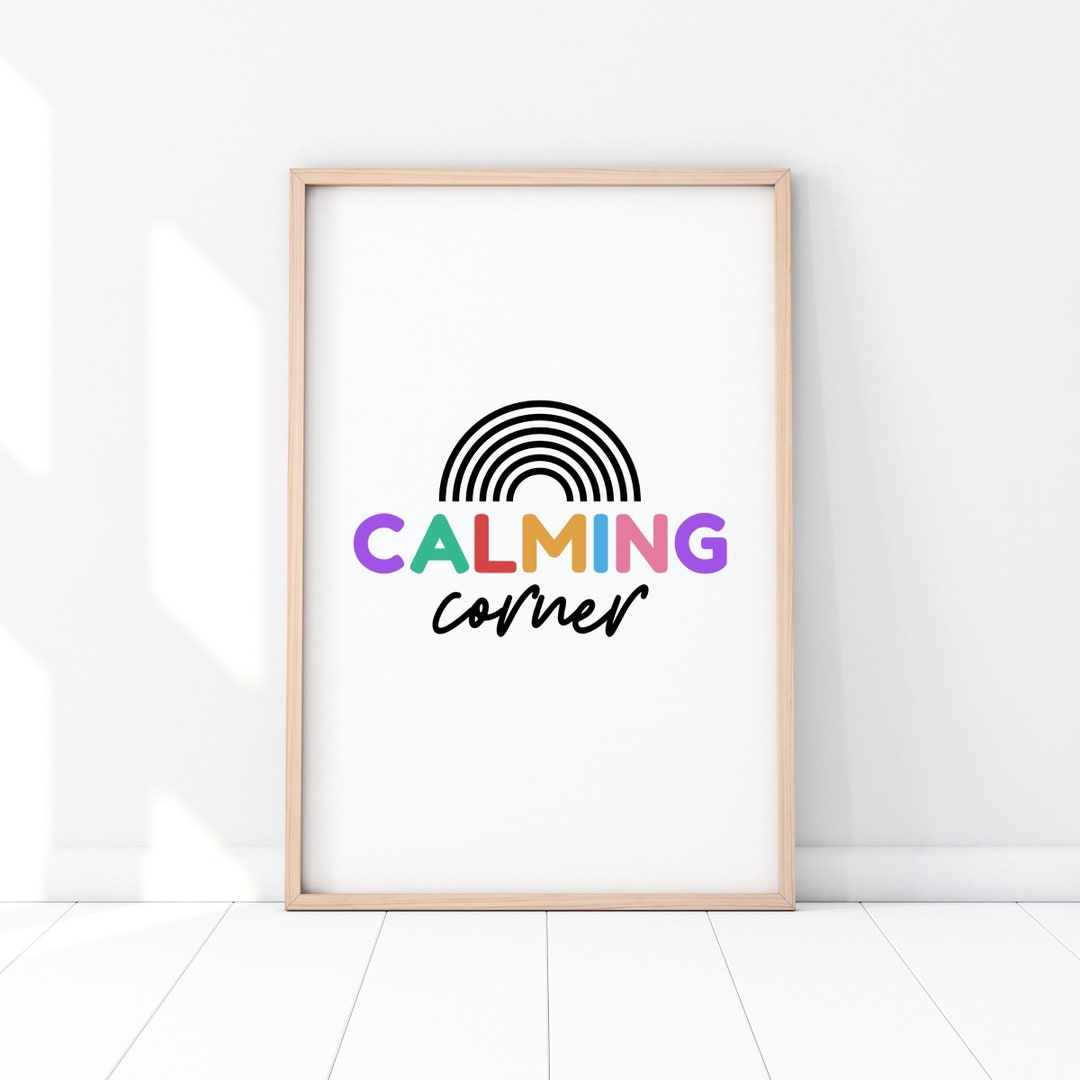 Calming Down Corner Poster Calm Down Corner Printable Decor - Etsy