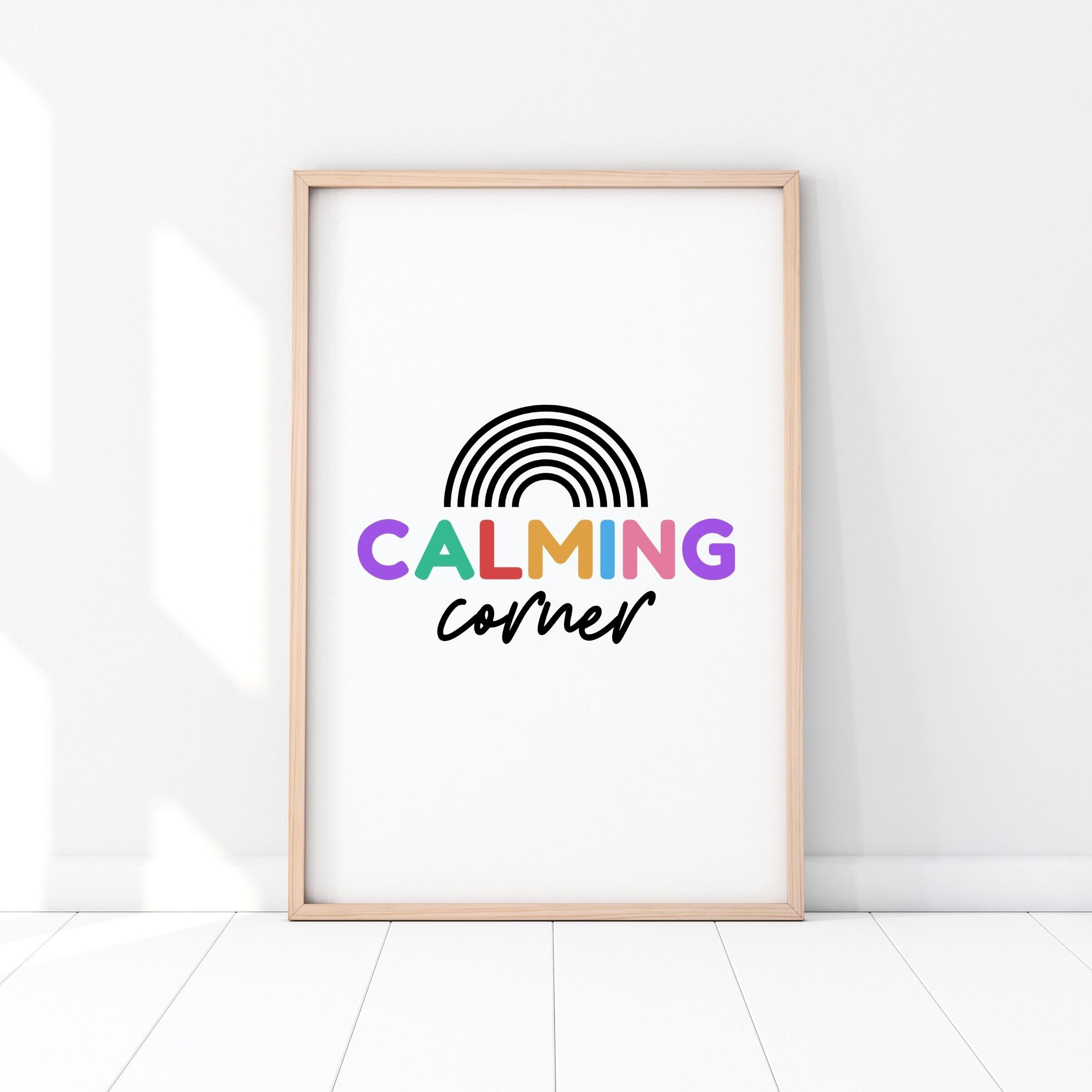 Calming Down Corner Poster Calm Down Corner Printable Decor - Etsy