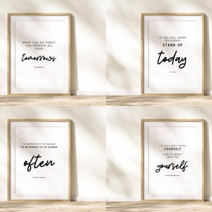 20 Motivational Quote Posters, Motivational Wall Art, Perfect for All ...