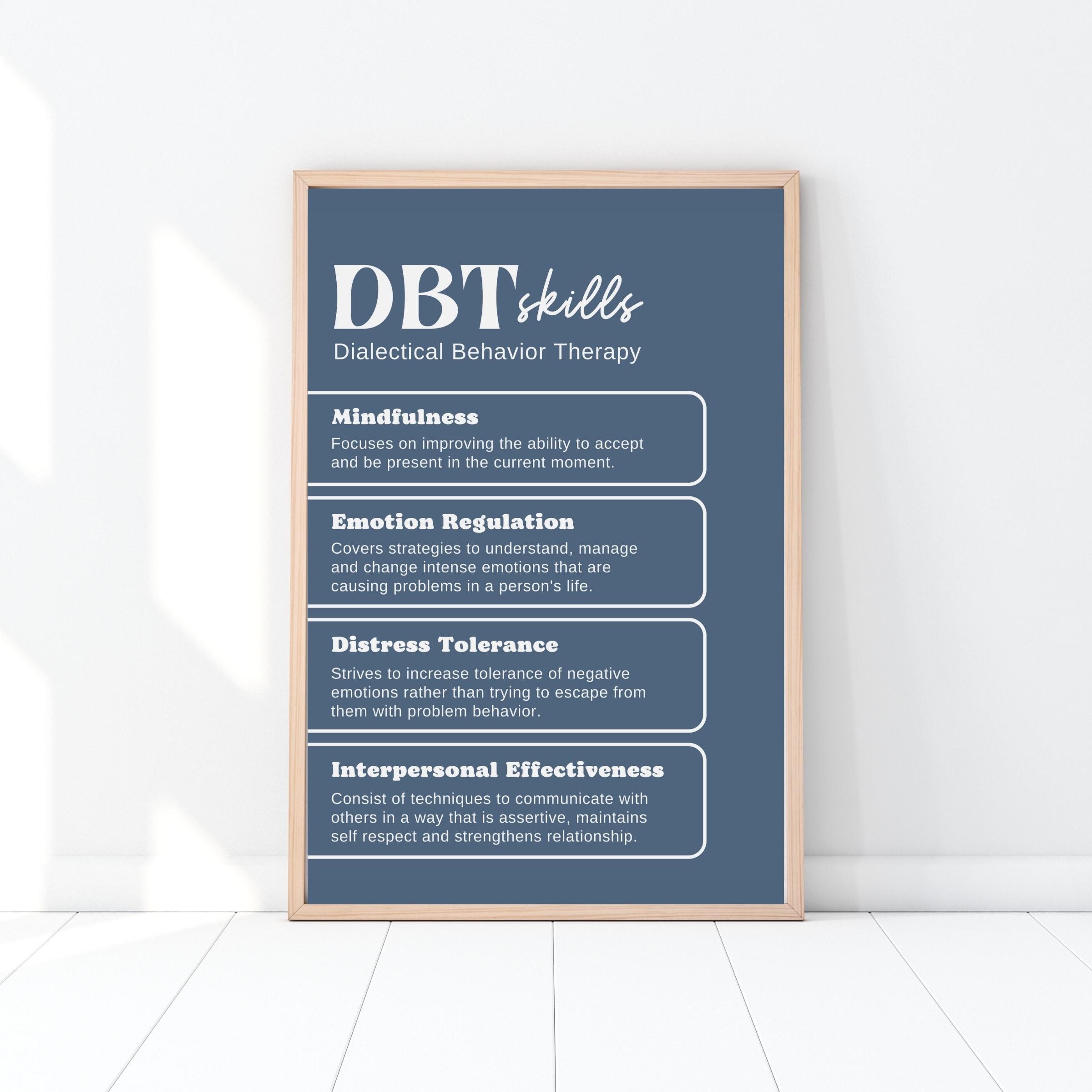 DBT Poster DBT Skills Poster for Therapy Office Decor - Etsy Australia