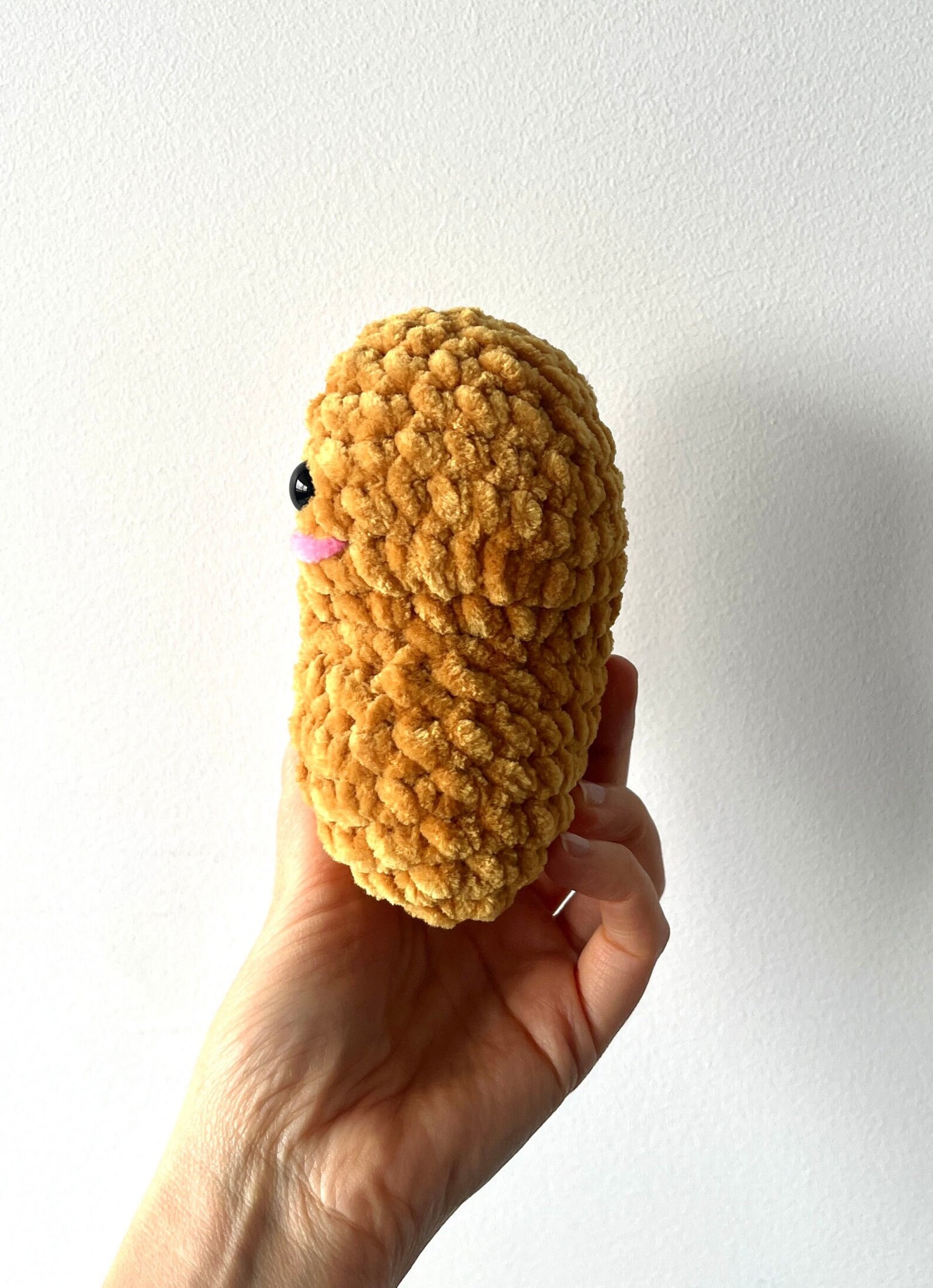 Crochet Chicken Nugget Plushie Crochet Nugget Crochet - Etsy