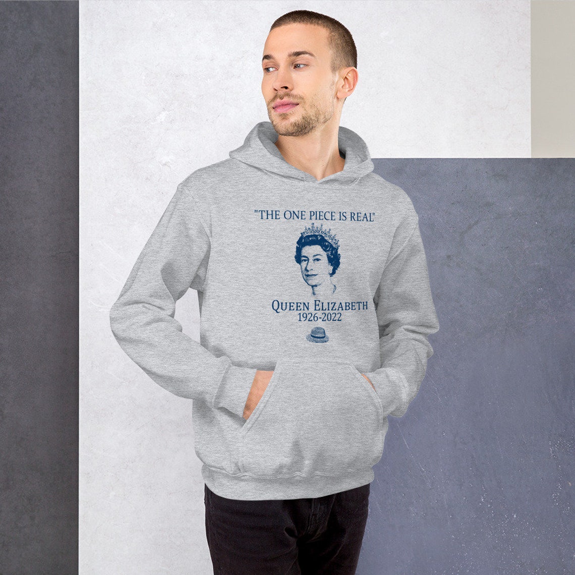 The ONE PIECE is REAL queen Elizabeth hoodie - Etsy