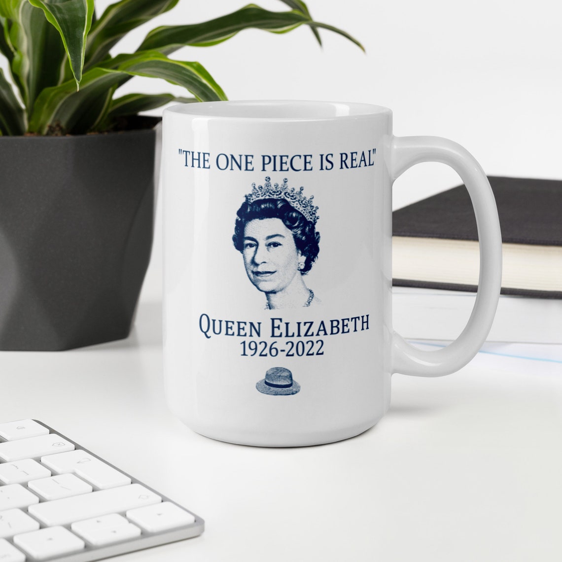 The ONE PIECE is REAL queen Elizabeth mug - Etsy