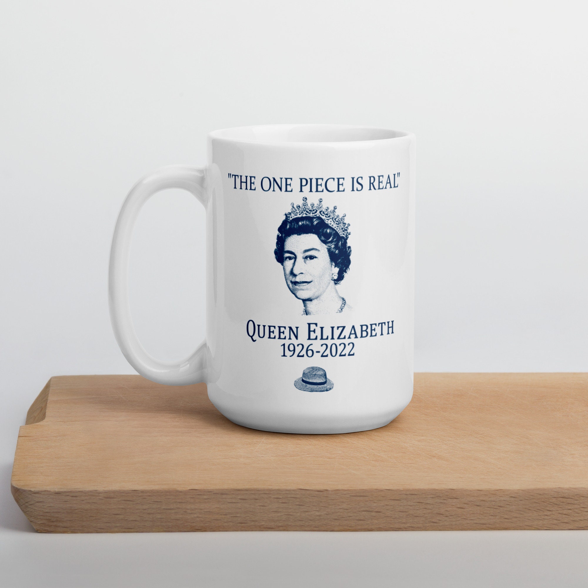 The ONE PIECE is REAL queen Elizabeth mug - Etsy