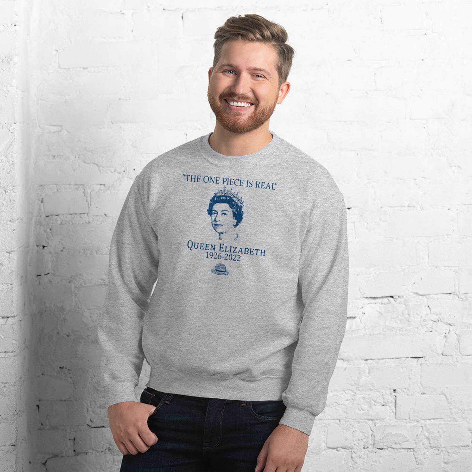 The ONE PIECE is REAL queen Elizabeth sweatshirt - Etsy