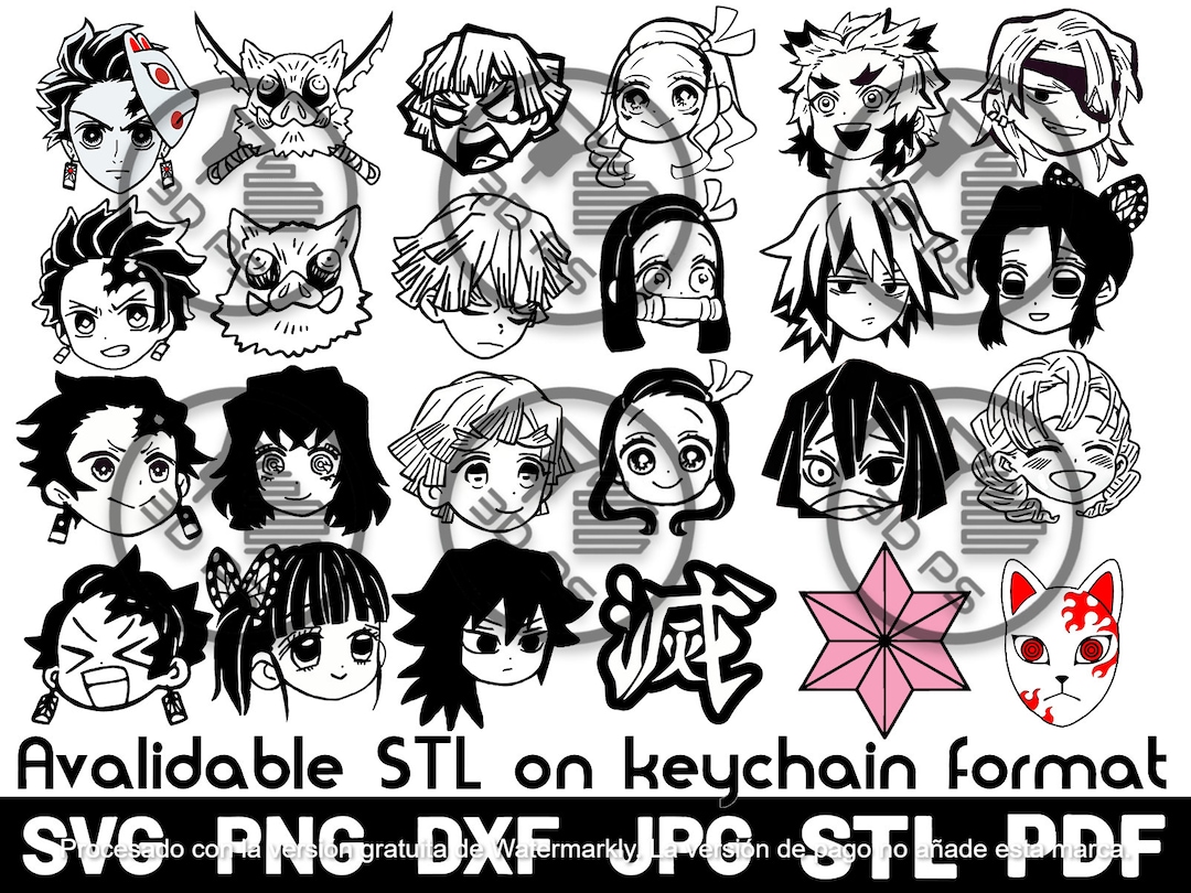 24 Designs / Anime SVG Bundle Digital Download / Japanese SVG / / Anime ...