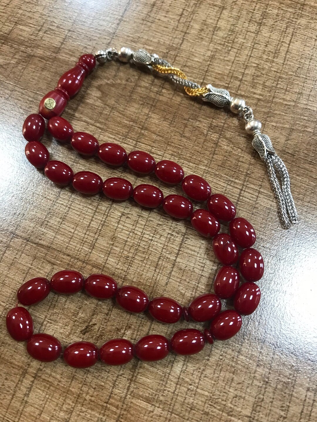 Handmade Cataline Rosary, 33 Piece, 8 X 11 Mm. - سبحة كاتالين اليدوية ...