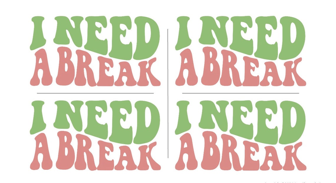 I Need a Break Cards Printable PDF - Etsy