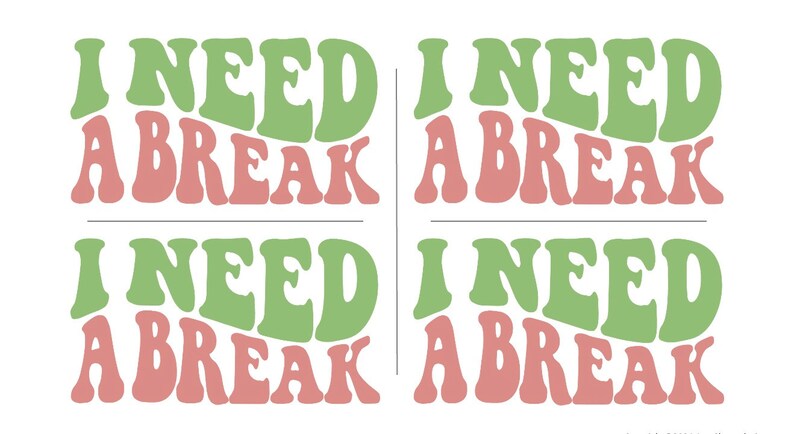 I Need a Break Cards - Printable PDF - Etsy