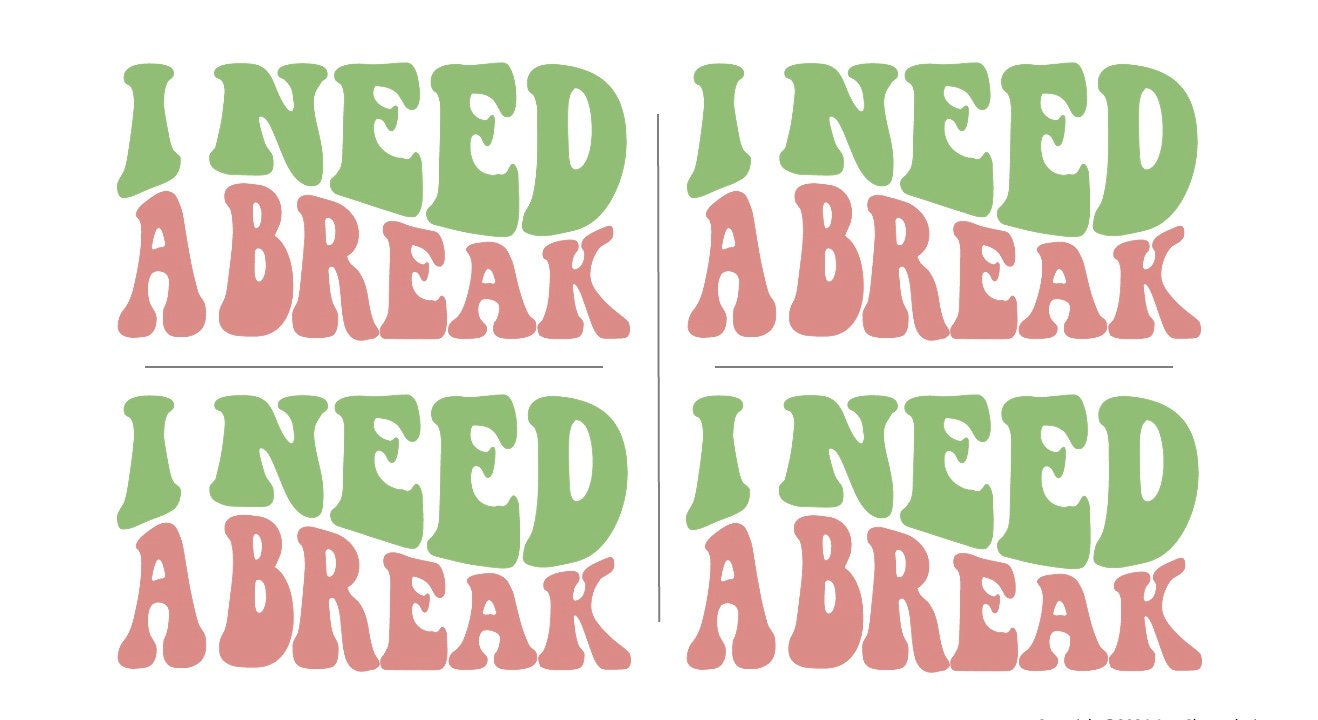 I Need a Break Cards Printable PDF - Etsy