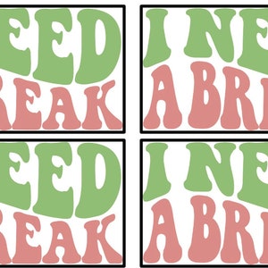 I Need a Break Cards - Printable PDF - Etsy