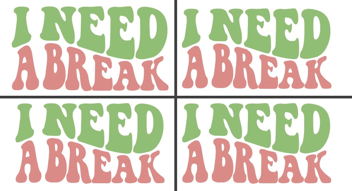 I Need a Break Cards Printable PDF - Etsy