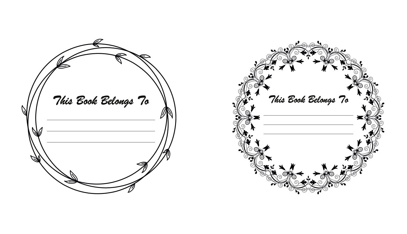 150 Book Labels "this Book Belongs To" - Etsy