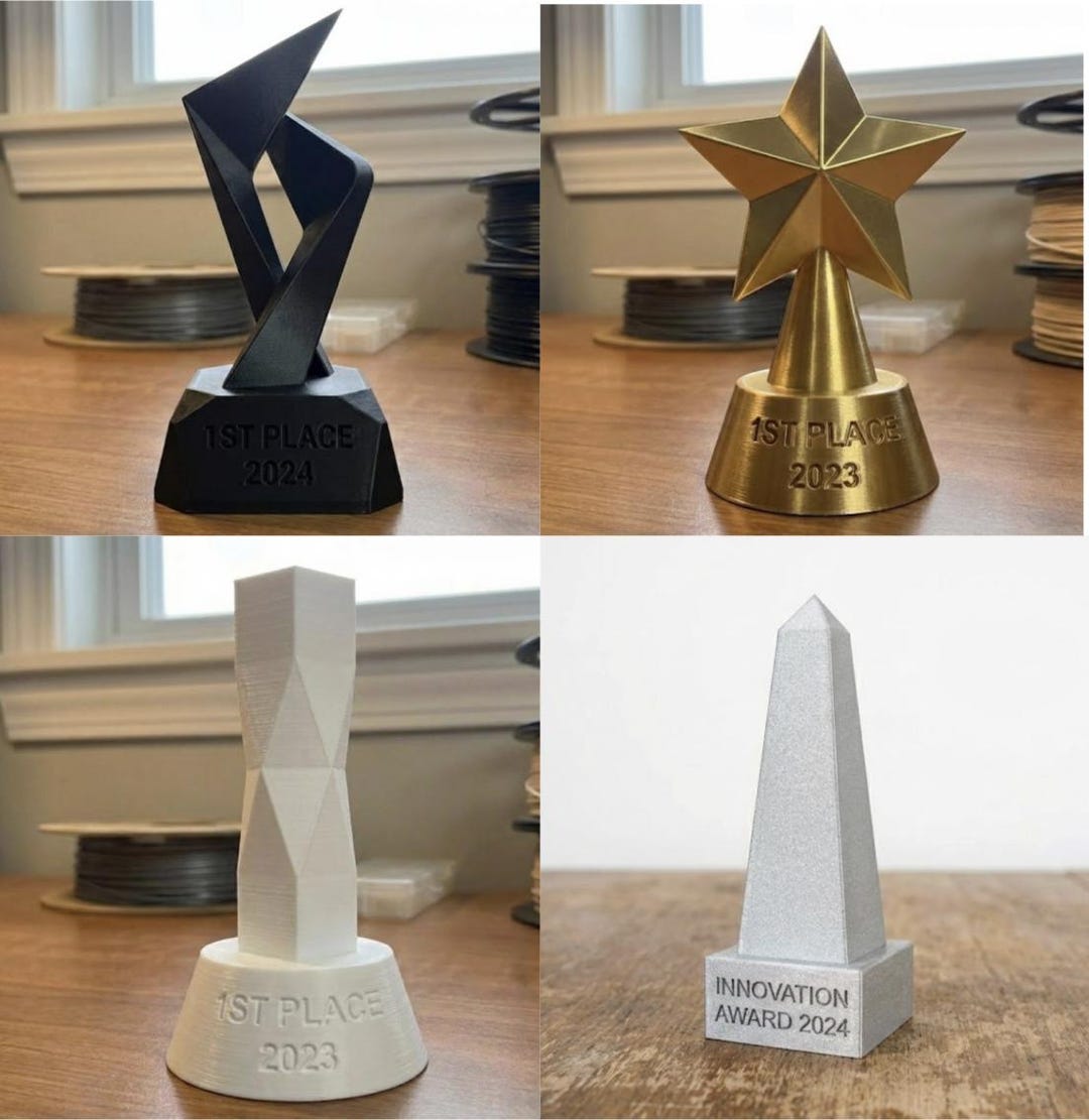 Custom 3D Printed Award/trophy • Personalized Statuettes & Modern Gifts ...