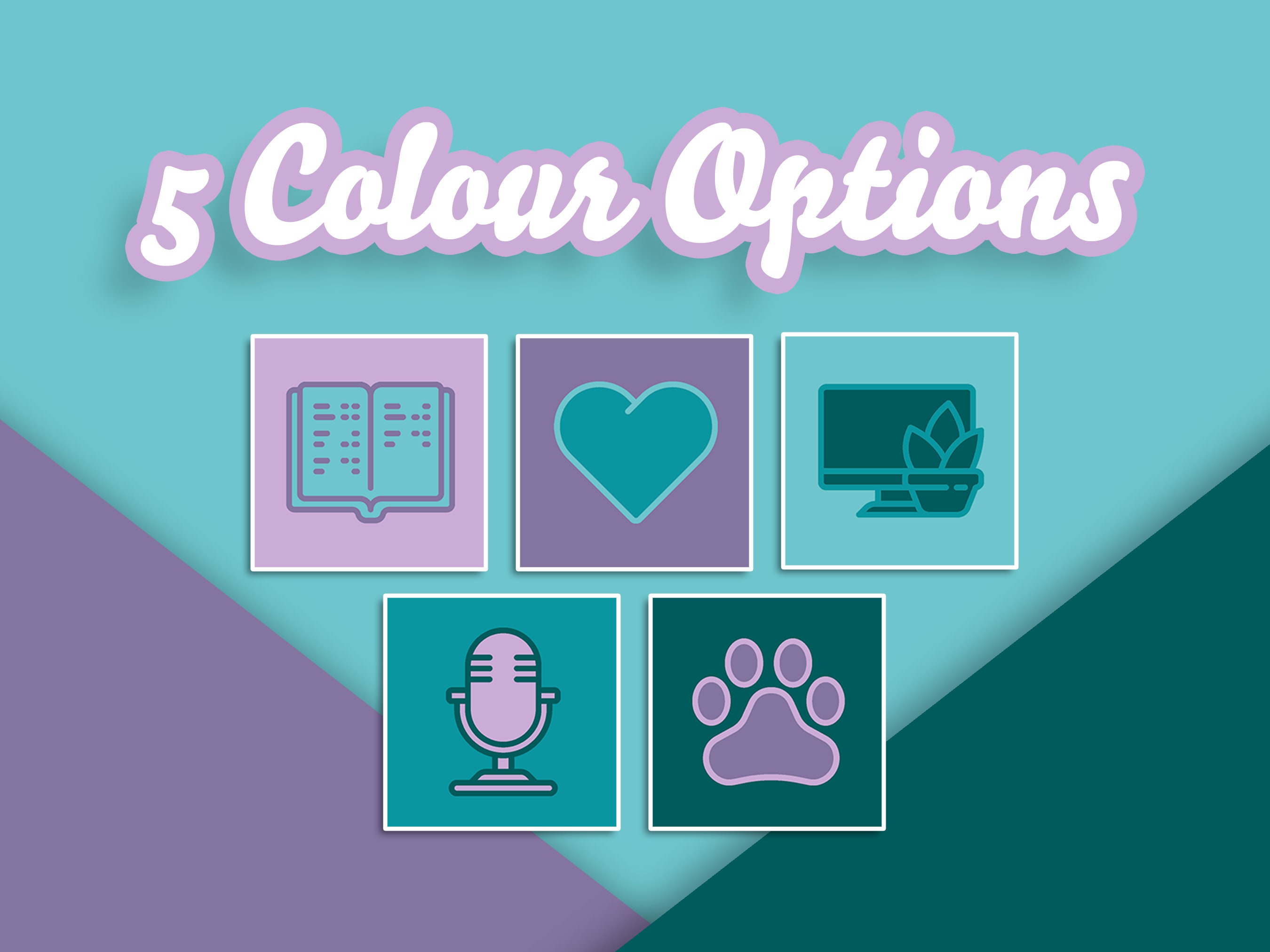 Purple and Blue Icons - 1,500 Stream Deck Icons | Streamers, Streaming ...