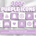 Purple 300 Stream Deck Icons Streamer Streaming Twitch - Etsy