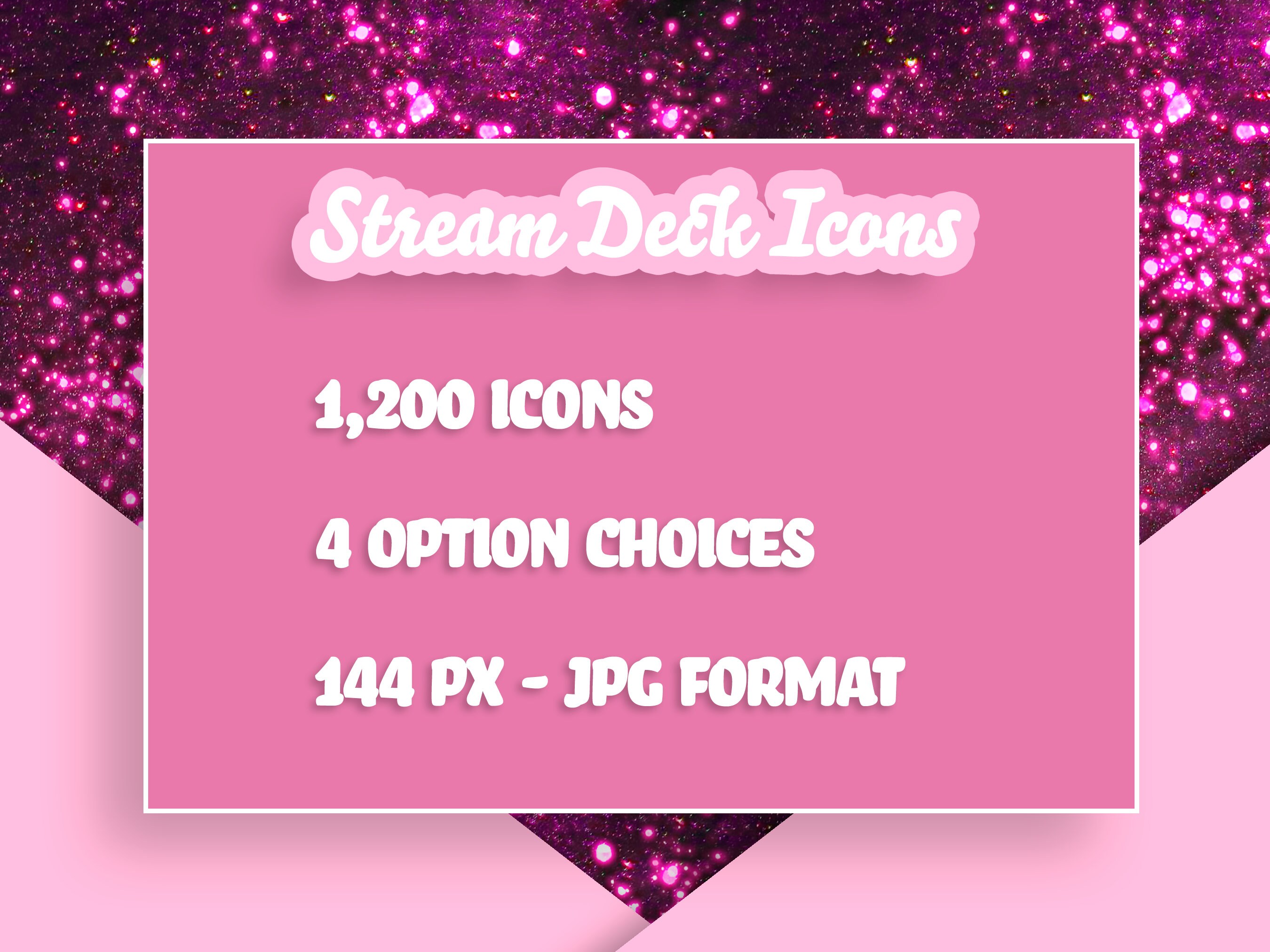 Neon Pink Galaxy - 1,200 Stream Deck Icons | Streamers, Streaming ...