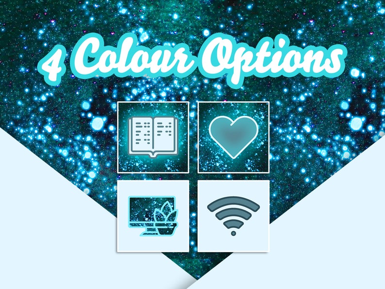 Neon Blue Galaxy - 1,200 Stream Deck Icons | Streamers, Streaming ...