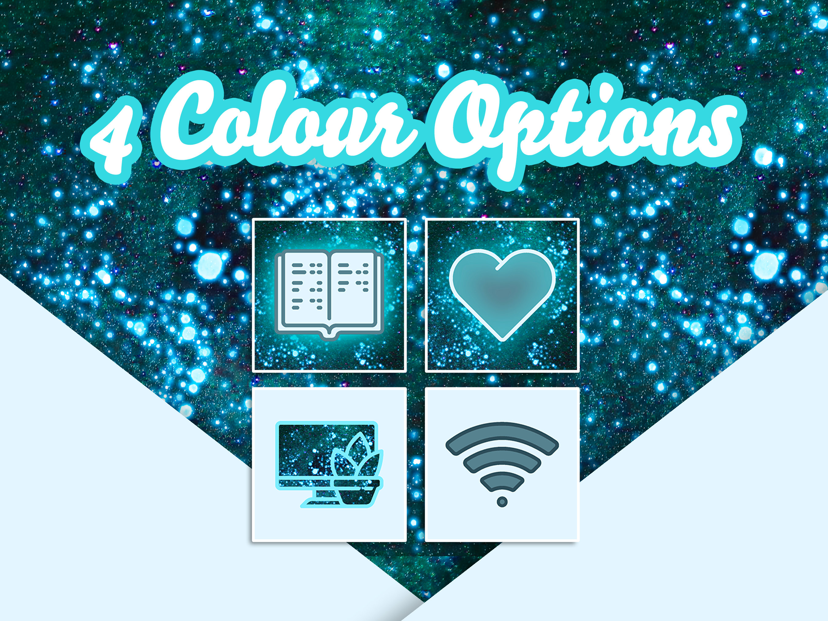 Neon Blue Galaxy - 1,200 Stream Deck Icons | Streamers, Streaming ...