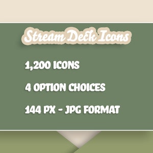 Green & Flower - 1,200 Stream Deck Icons | Streamers, Streaming, Twitch ...