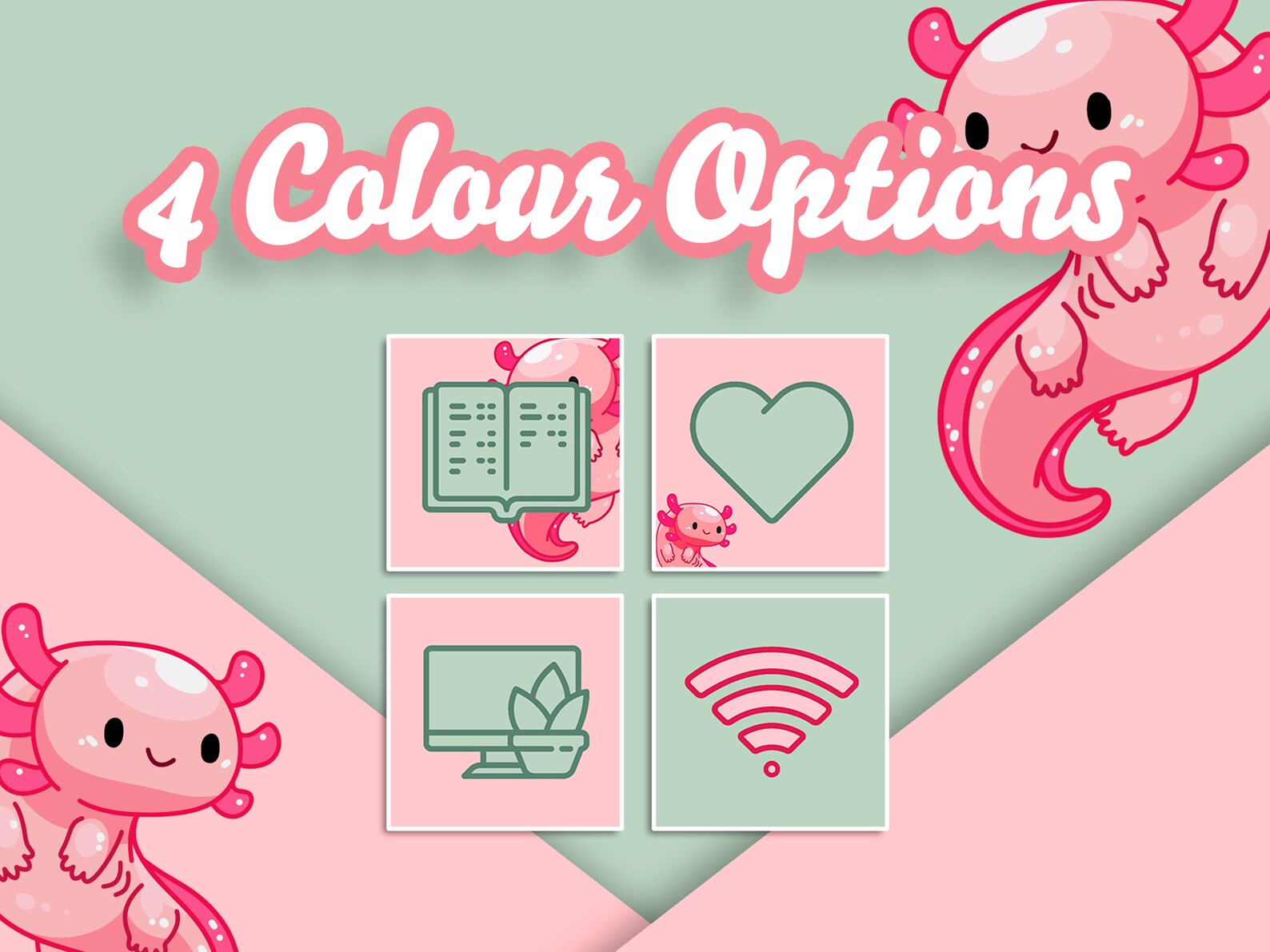 Axolotl Icons - 1,200 Stream Deck Icons | Streamers, Streaming, Twitch ...