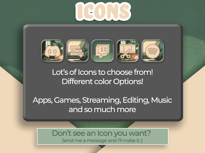 Plant Icons - 900 Stream Deck Icons | Streamers, Streaming, Twitch - Etsy