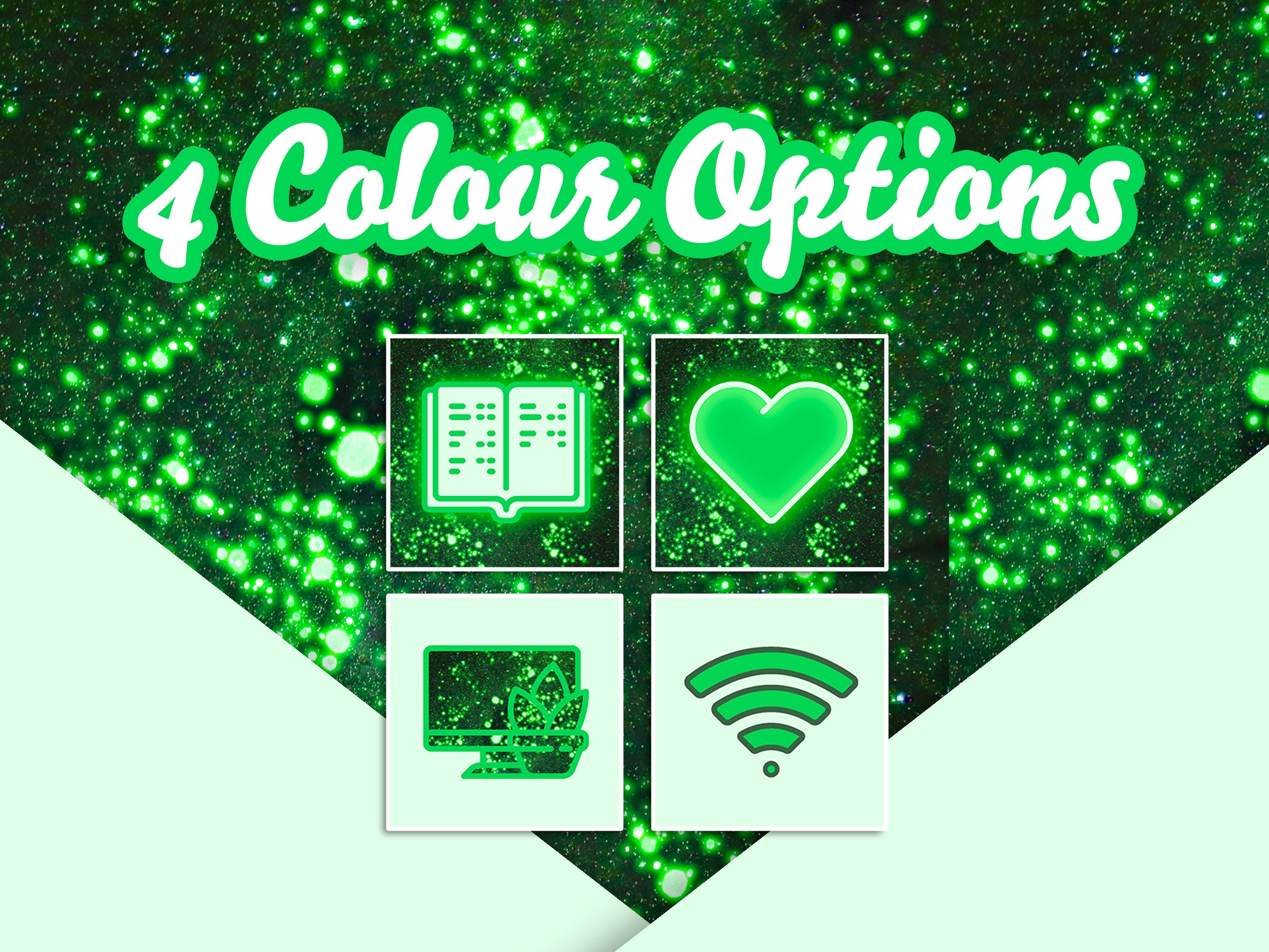 Neon Green Galaxy 1200 Stream Deck Icons Streamers - Etsy