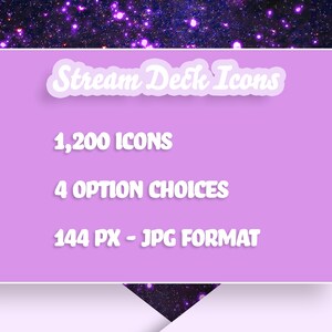 Neon Purple Galaxy - 1,200 Stream Deck Icons | Streamers, Streaming ...