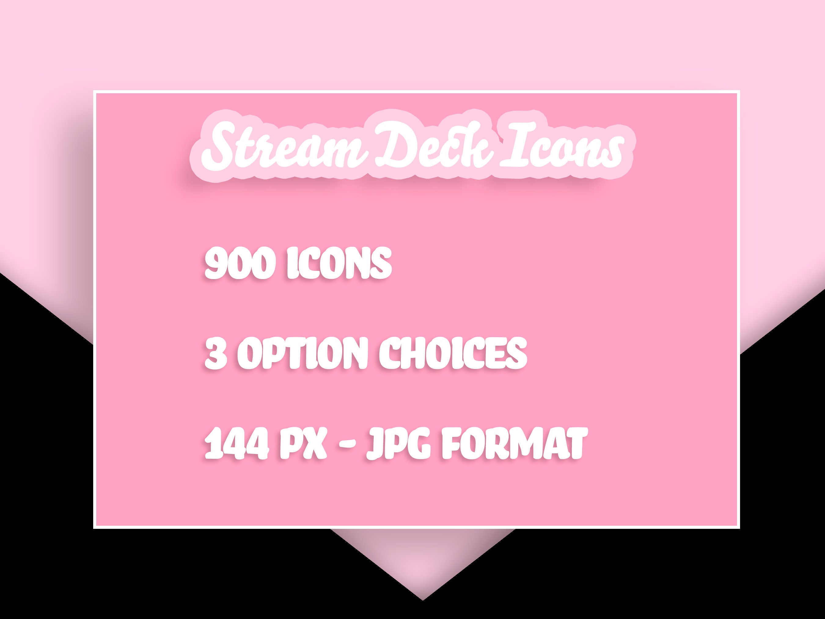 Pink and Black - 900 Stream Deck Icons | Streamers, Streaming, Twitch ...