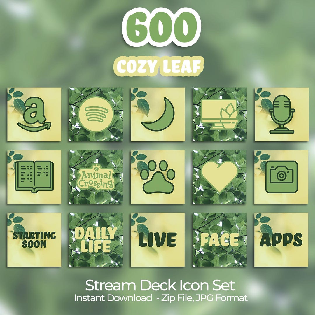 600 Stream Deck Icons | Streamers, Streaming, Twitch | Cozy Leaf Icons ...