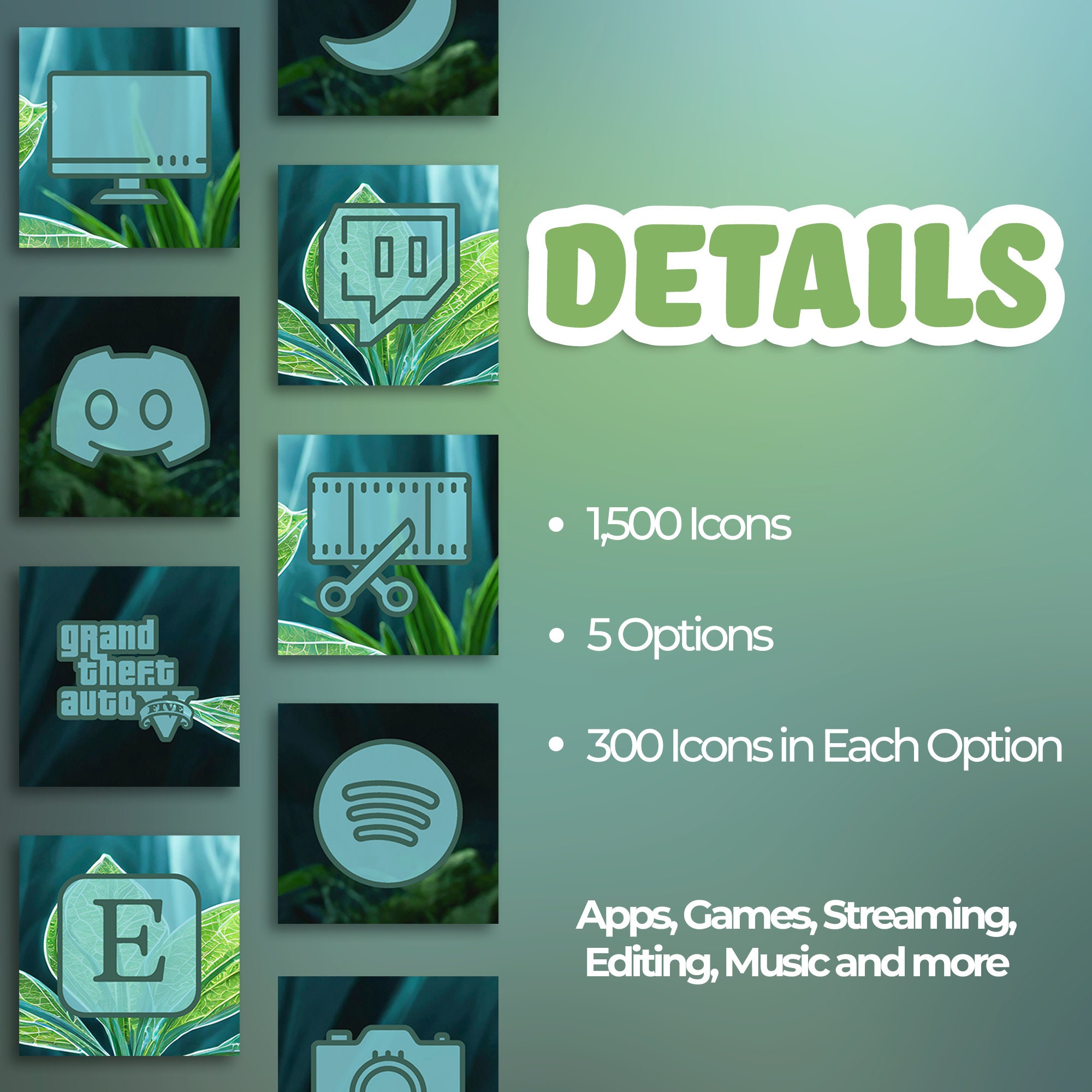 1,500 Stream Deck Icons | Streamers, Streaming, Twitch | Glowing Plant ...