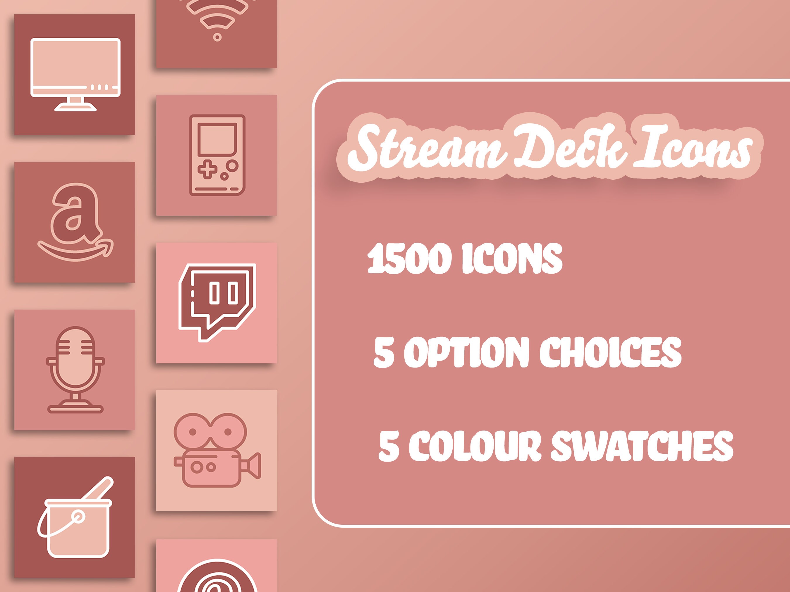 2 Icon Bundle Set - 2,700 Stream Deck Icons Bundle Set | Streamers ...