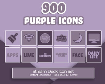 STREAM DECK Iridescent Sky Icons Streamer Twitch Discord Youtube ...