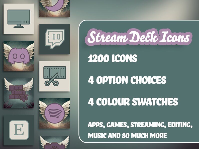 Angel Wings 1,200 Stream Deck Icons Streamers, Streaming, Twitch - Etsy
